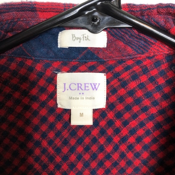 J. Crew | Tops | J Crew Boy Fit Flannel | Poshmark